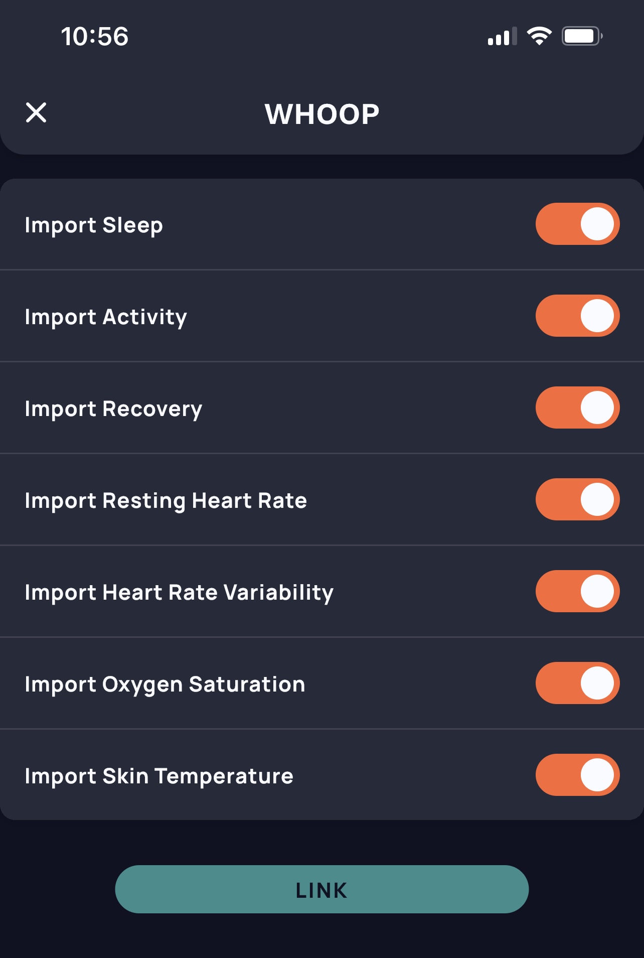 Cronometer Integration