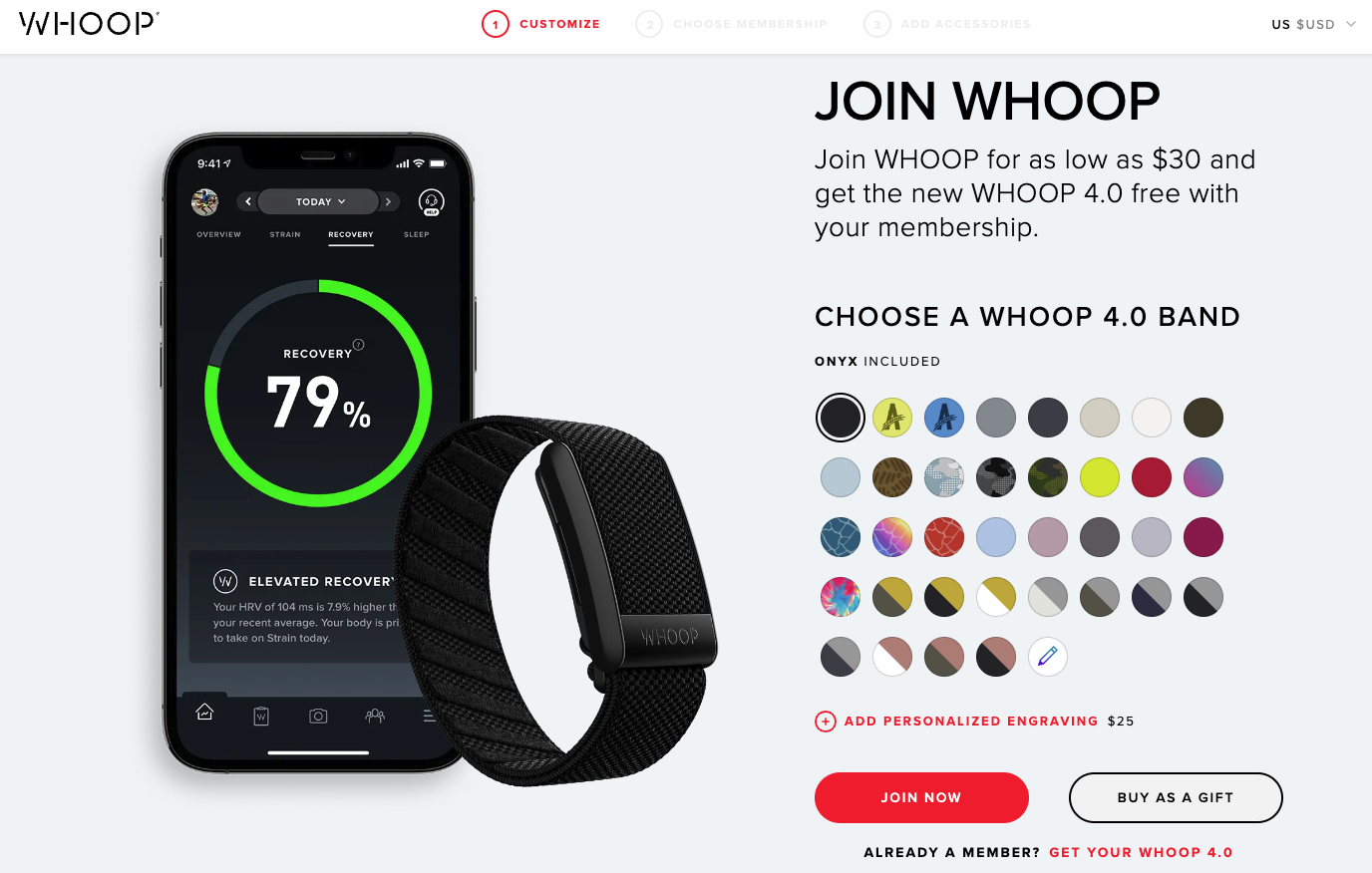 Gifting a WHOOP Membership