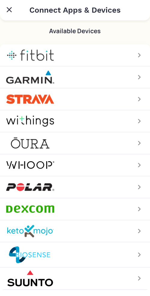 Cronometer Integration