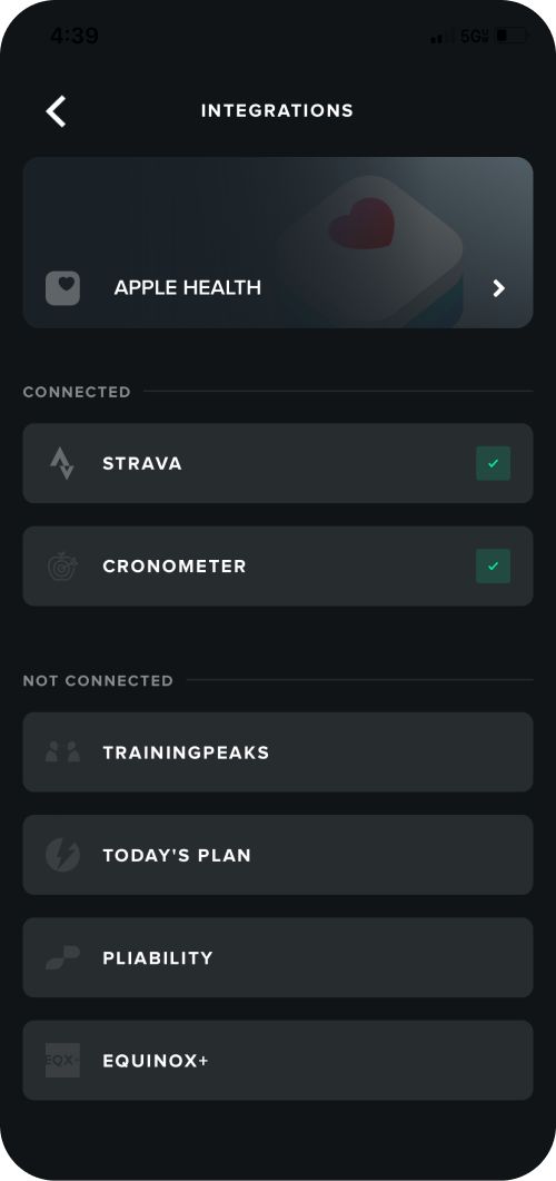 Apple Health Integration
