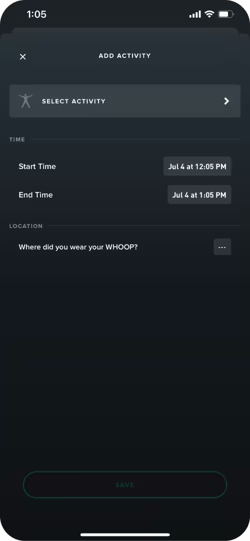 Activity and Sleep Detection