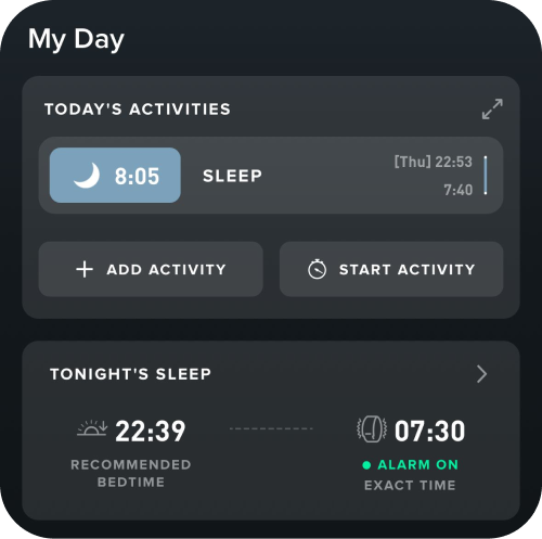 Sleep Planner with Wake Alarm