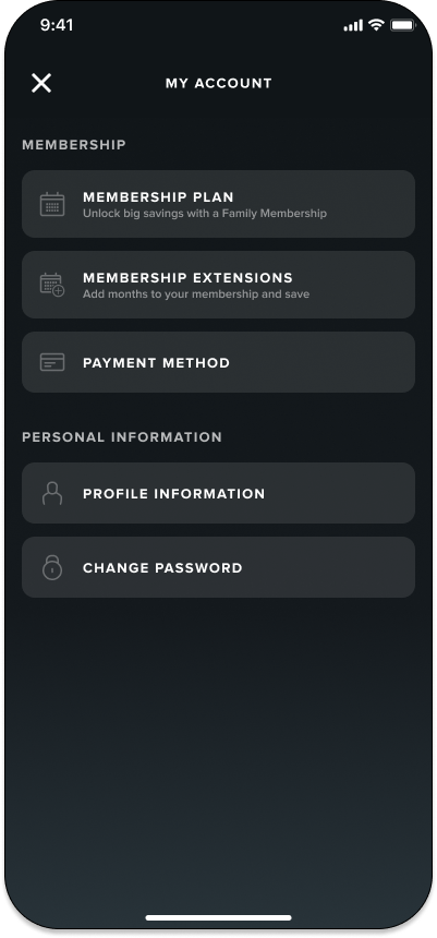 Family Memberships