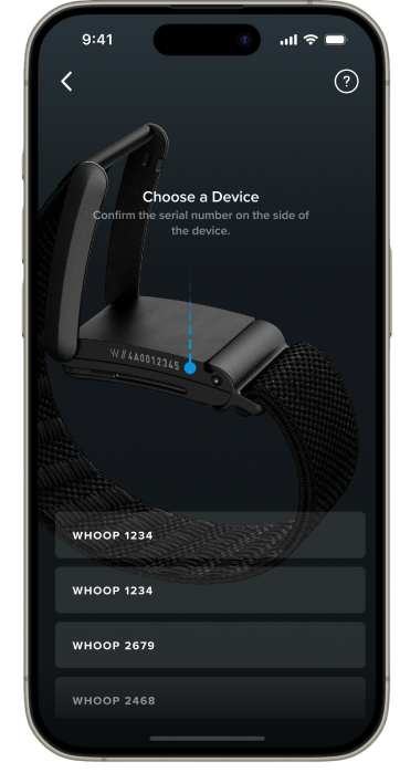 Setting Up Your WHOOP
