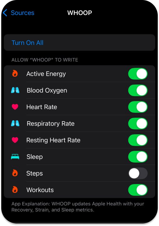 Apple Health Integration
