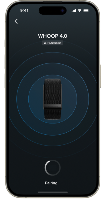 Setting Up Your WHOOP 4.0